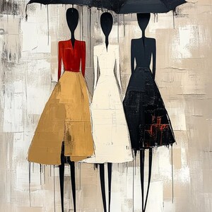 Abstract Figures Portraits, Set of 12 Digital Images, Large Art Poster ...