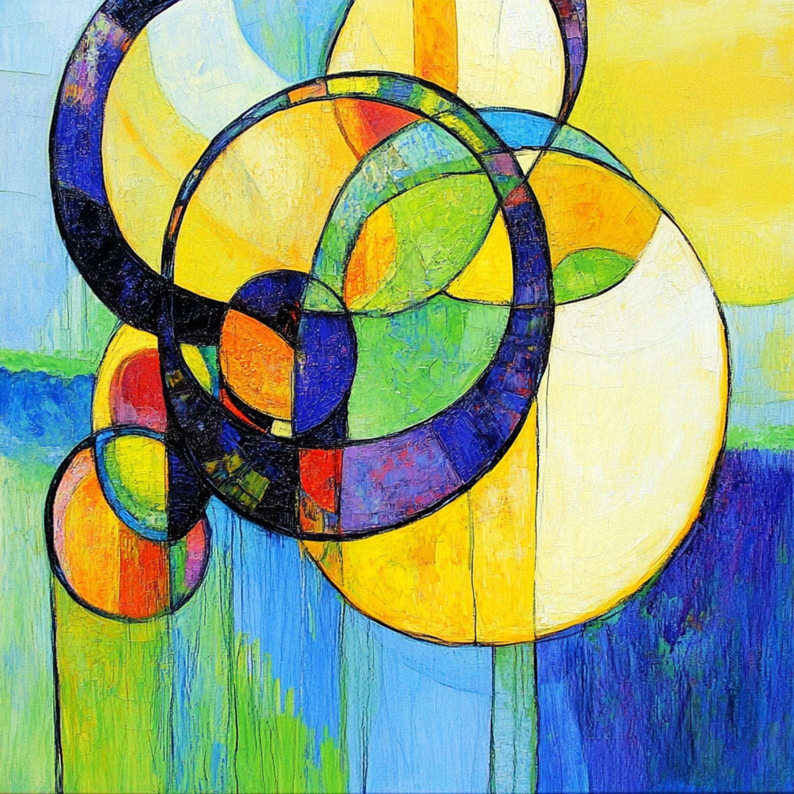 12 Modern Abstract Art Poster, Contemporary Wall Decor, Large Square ...