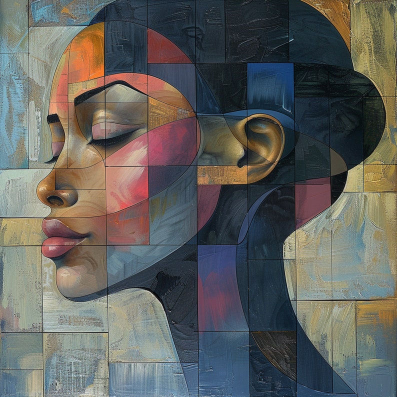 THIRTEEN Contemporary African American Female Portraits, 13 Digital ...