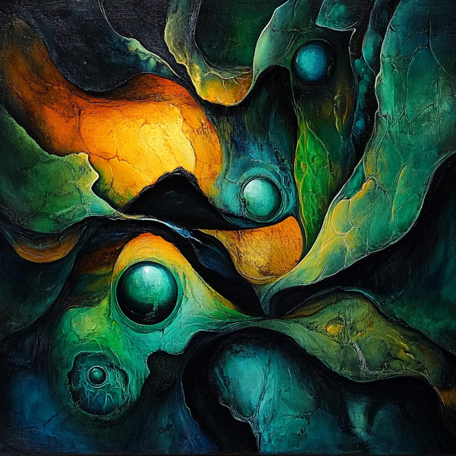 100 Abstract Artwork Square Large Art Digital Images Vibrant Colors ...