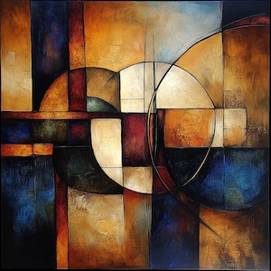 100 Abstract Artwork Square Large Art Digital Images Vibrant Colors ...