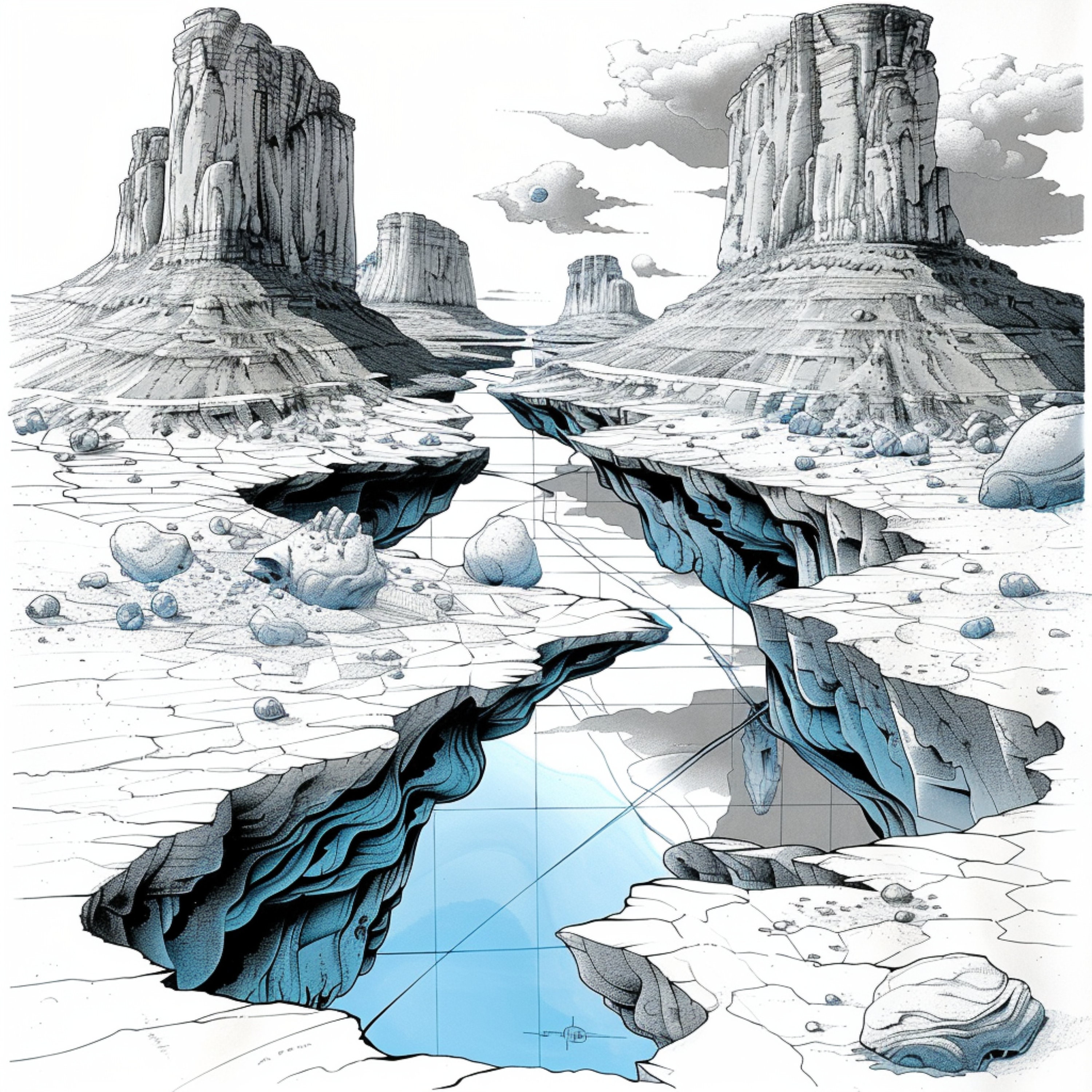 THIRTEEN Futuristic Tech Line Art Digital Images, Modern Sci-fi Art ...