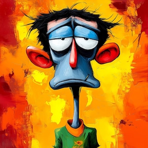 10 Vibrant Cartoon Character Prints, Colorful Poster Art, Kid's Room ...