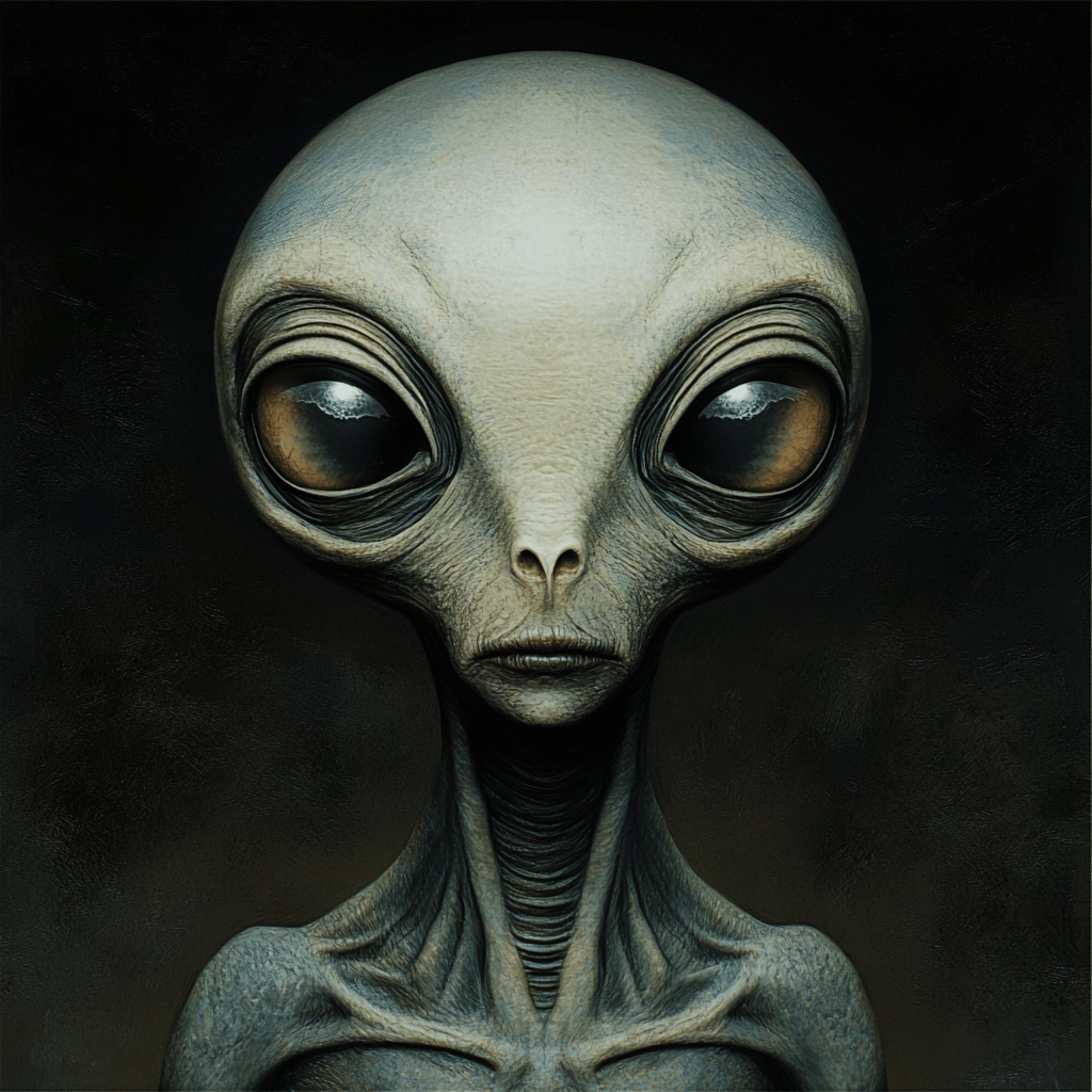 17 DIY Wall Art Alien Portraits, Sci Fi Extraterrestrial Artwork for ...