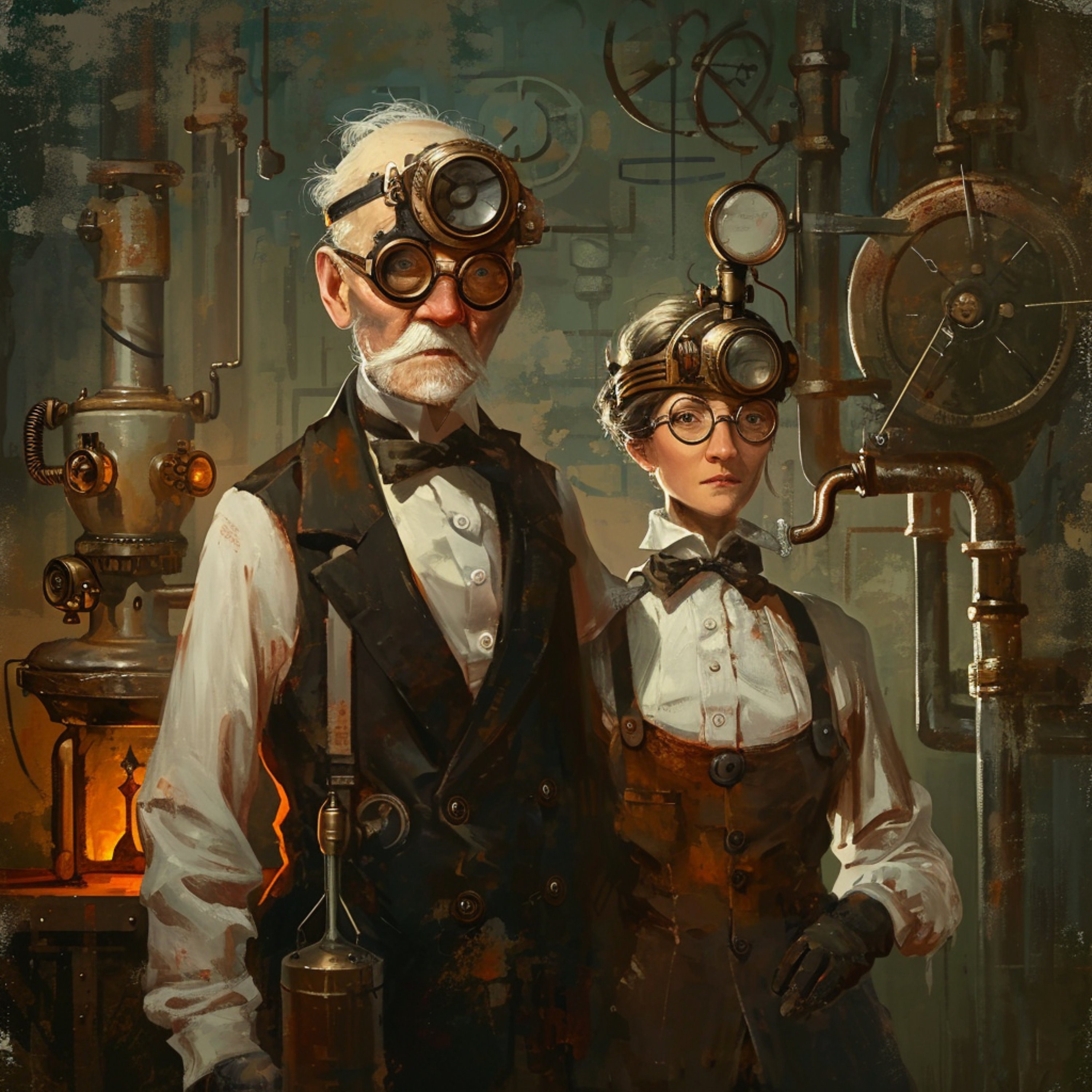 NINE Retro Fantasy Inventors Digital Prints Instant Printable Digital ...