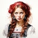 24 Slovakian Female Portraits Wall Art, Vintage Style Women Paintings ...