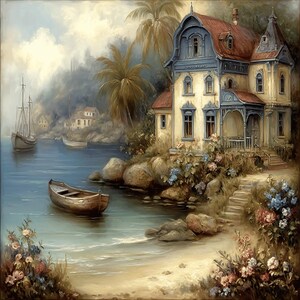 15 Renaissance Baroque Ocean Scene Gigital Prints Nautical Coastal Wall ...