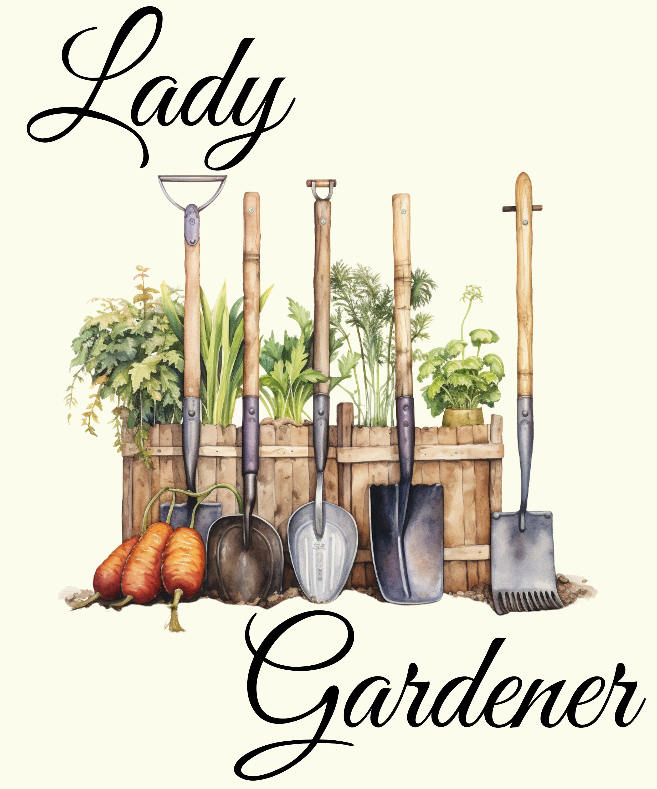 FIVE Garden Gardening Images Posters Vegetables Wall Decor Instant ...