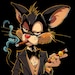 12 Gangster Mouse Digital Art, Cartoon Caricature Set, 12 Unique Images ...