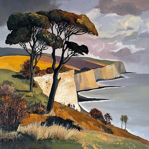Cliff View Art - 15 Printable Digital Landscape Images for Coastal Wall ...