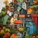 TEN Colorful Abstract Cityscapes, Digital Download, Geometric Houses ...