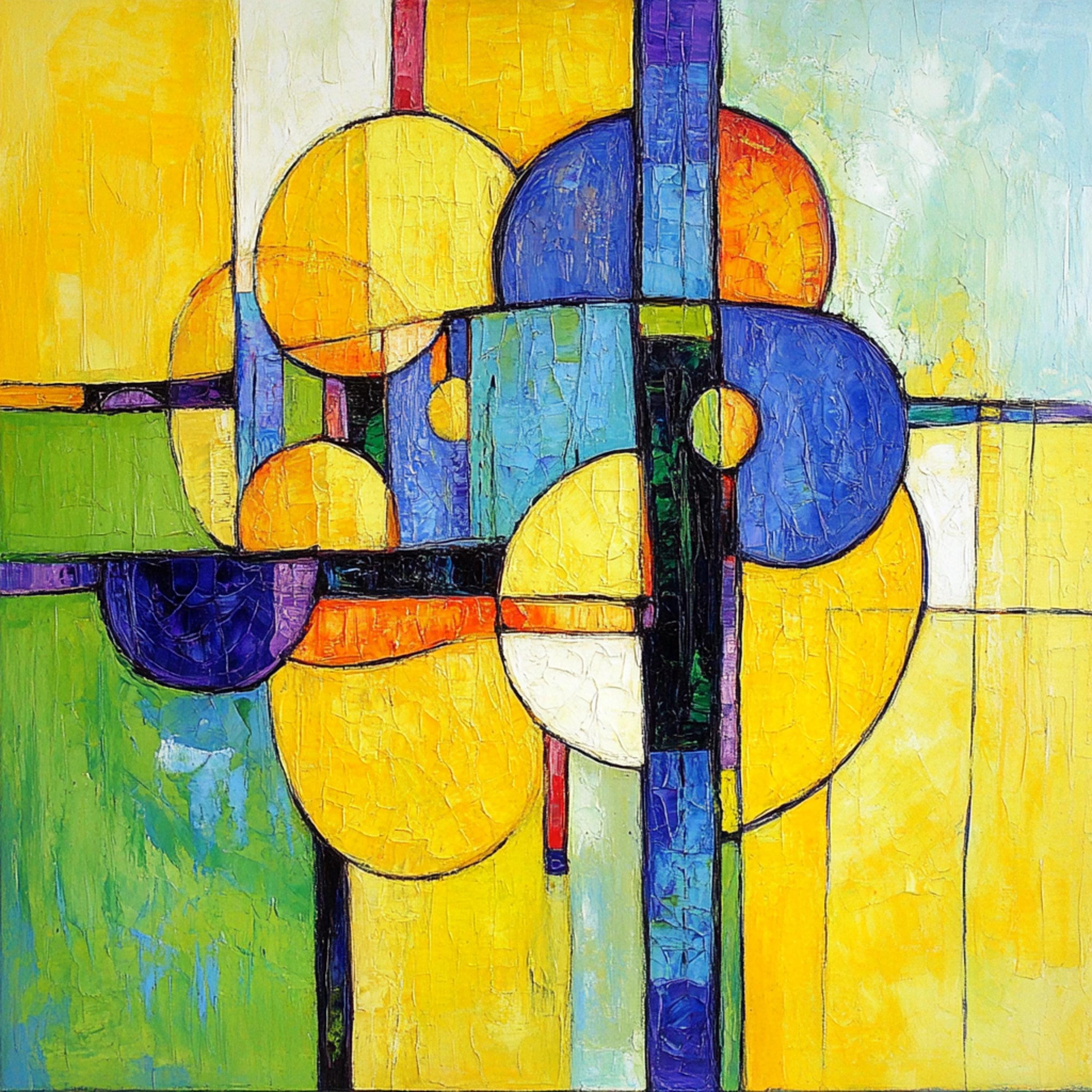 12 Modern Abstract Art Poster, Contemporary Wall Decor, Large Square ...
