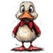 11 Cute Duck Cartoon Caricature Digital Image, Fun Wall Art for Kids ...