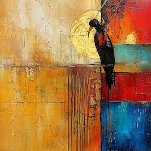 7 Bold Abstract Artwork Images, Digital Abstract Art Prints, Large Art ...