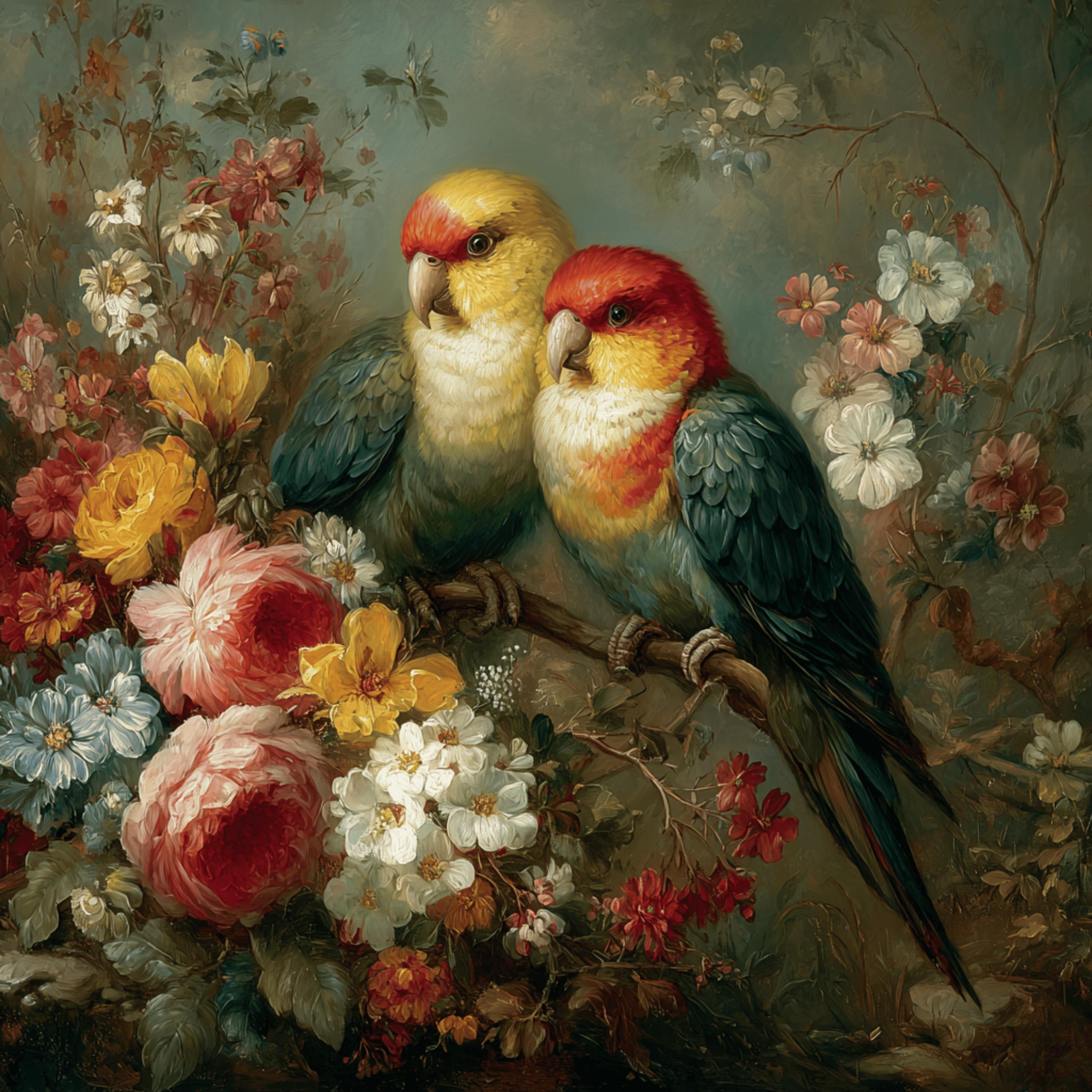 15 Colorful Parrot Portraits Digital Wall Art, Tropical Bird Paintings ...
