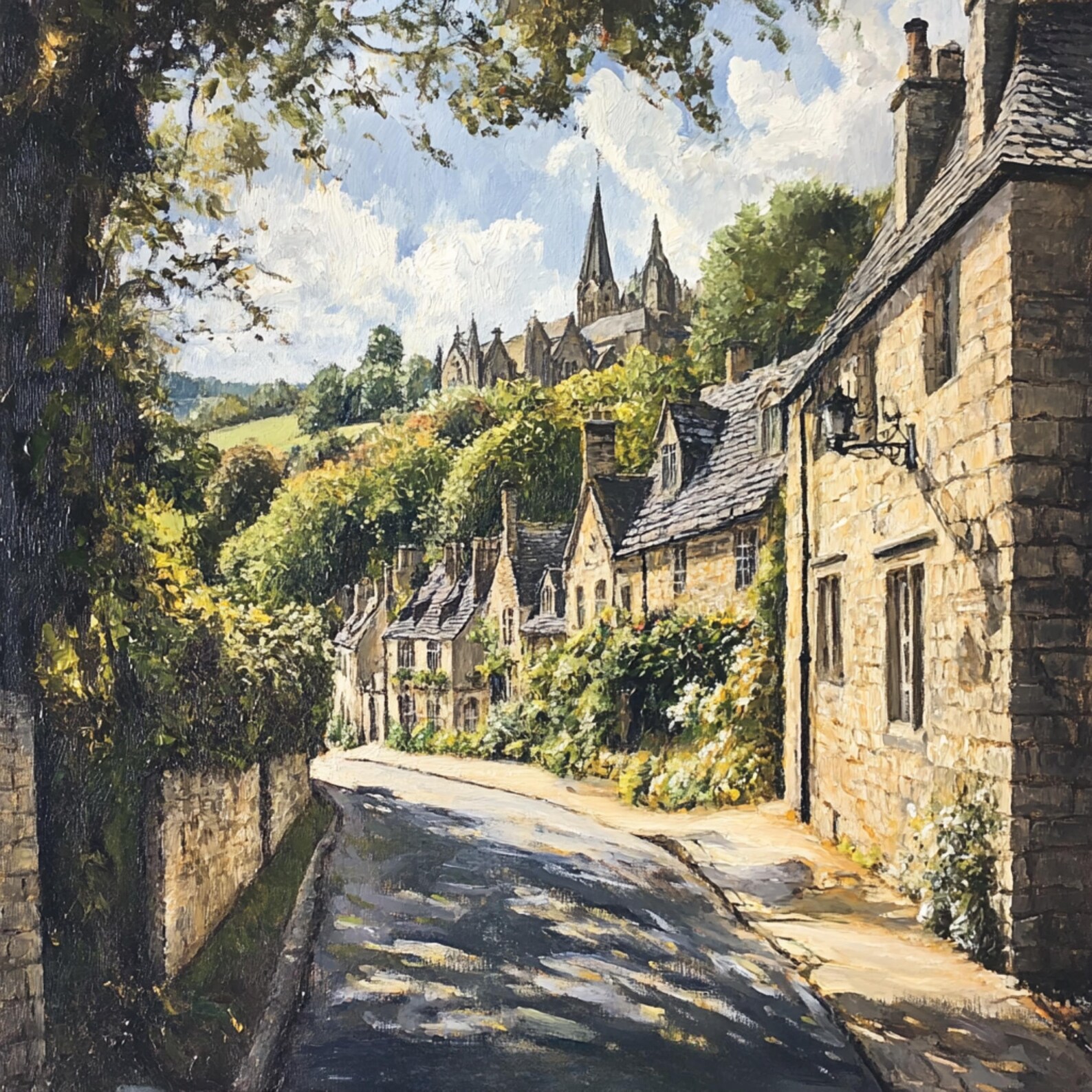9 Stunning Digital Cotswolds Art Set 9 Images Places of Interest Large ...