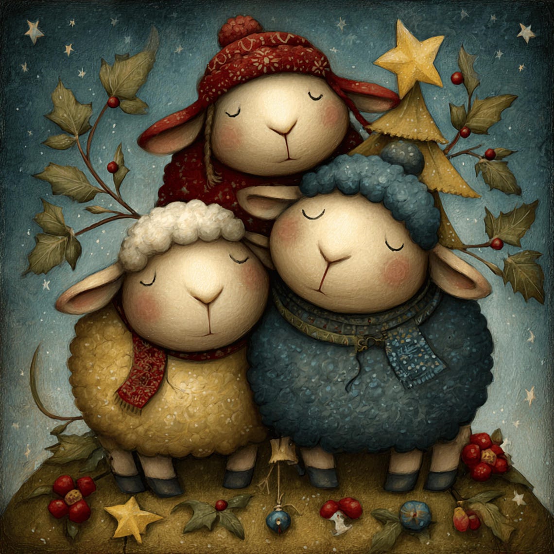 50 DIY Christmas Character Wall Art, Holiday Digital Images for Living ...