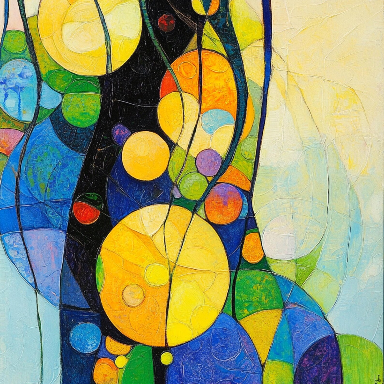 12 Modern Abstract Art Poster, Contemporary Wall Decor, Large Square ...