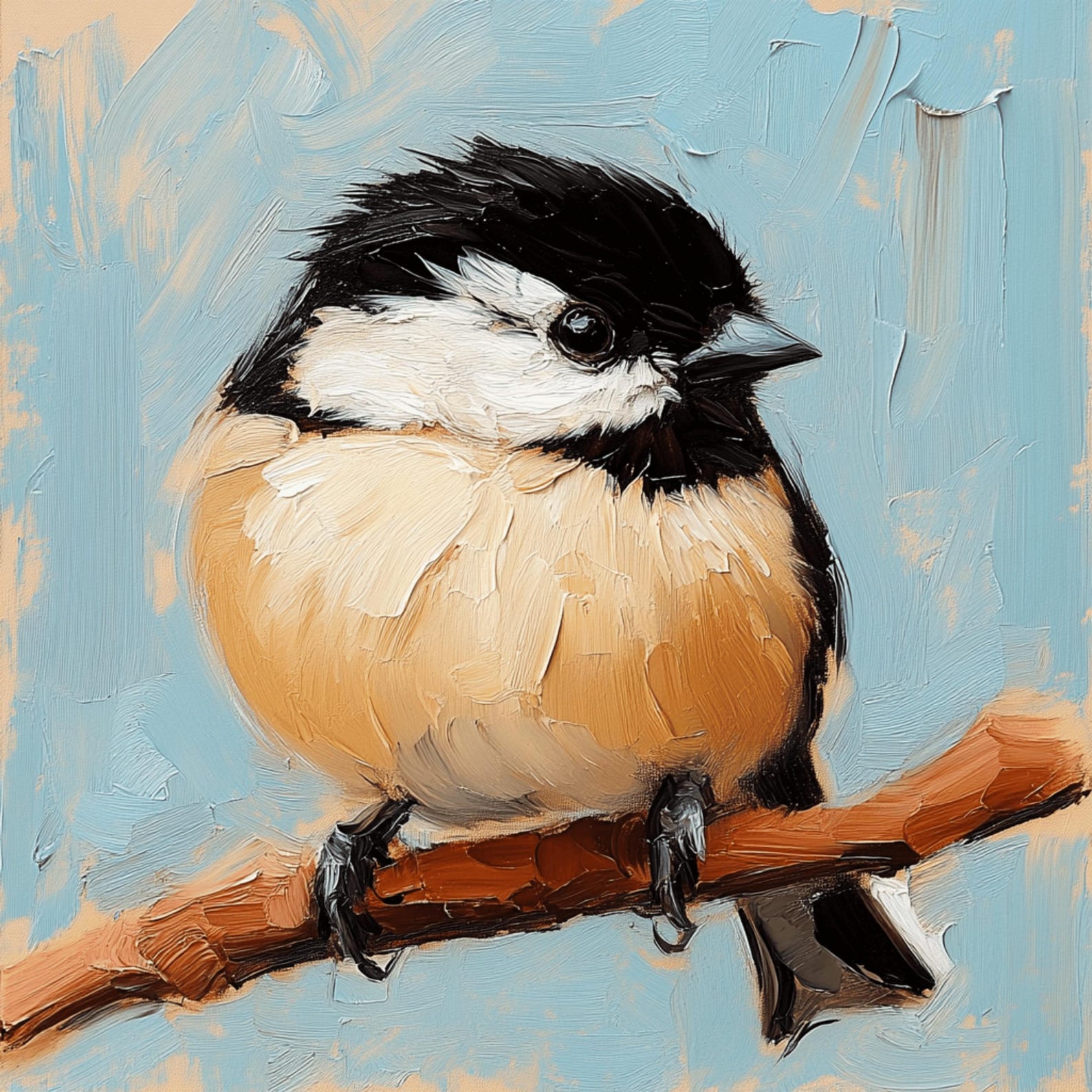 Chickadee Bird Art Prints Set of 12 Digital Nature-inspired Wall Decor ...