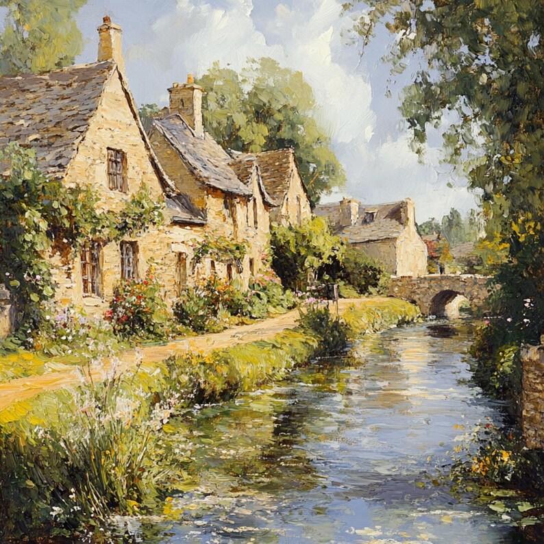 9 Stunning Digital Cotswolds Art Set 9 Images Places of Interest Large ...