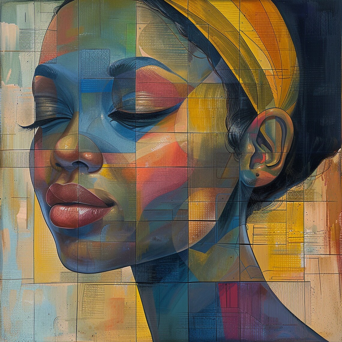 THIRTEEN Contemporary African American Female Portraits, 13 Digital ...