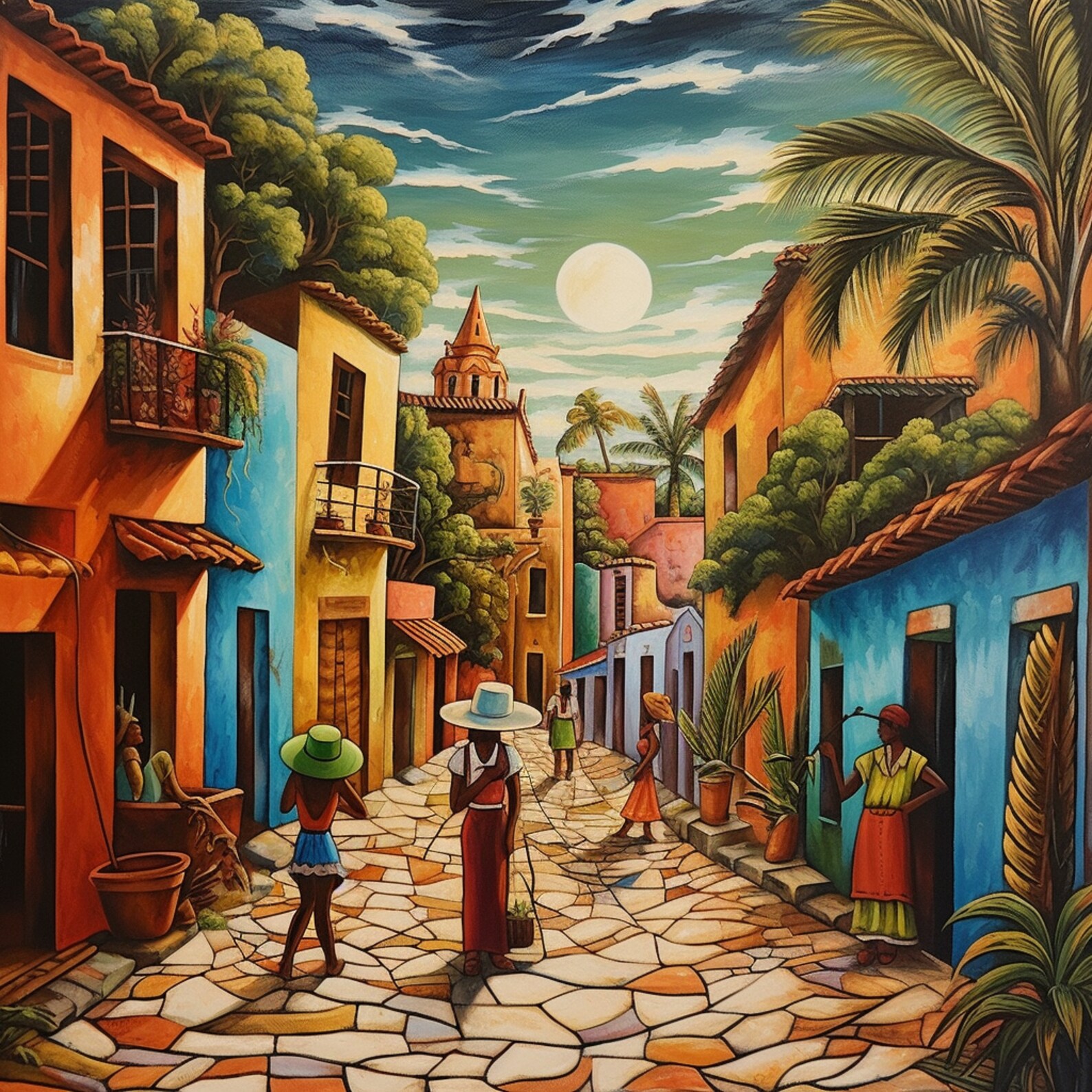 SEVEN Digital Art Prints Cuba Wall Decor Bold Primary Colours Instant ...