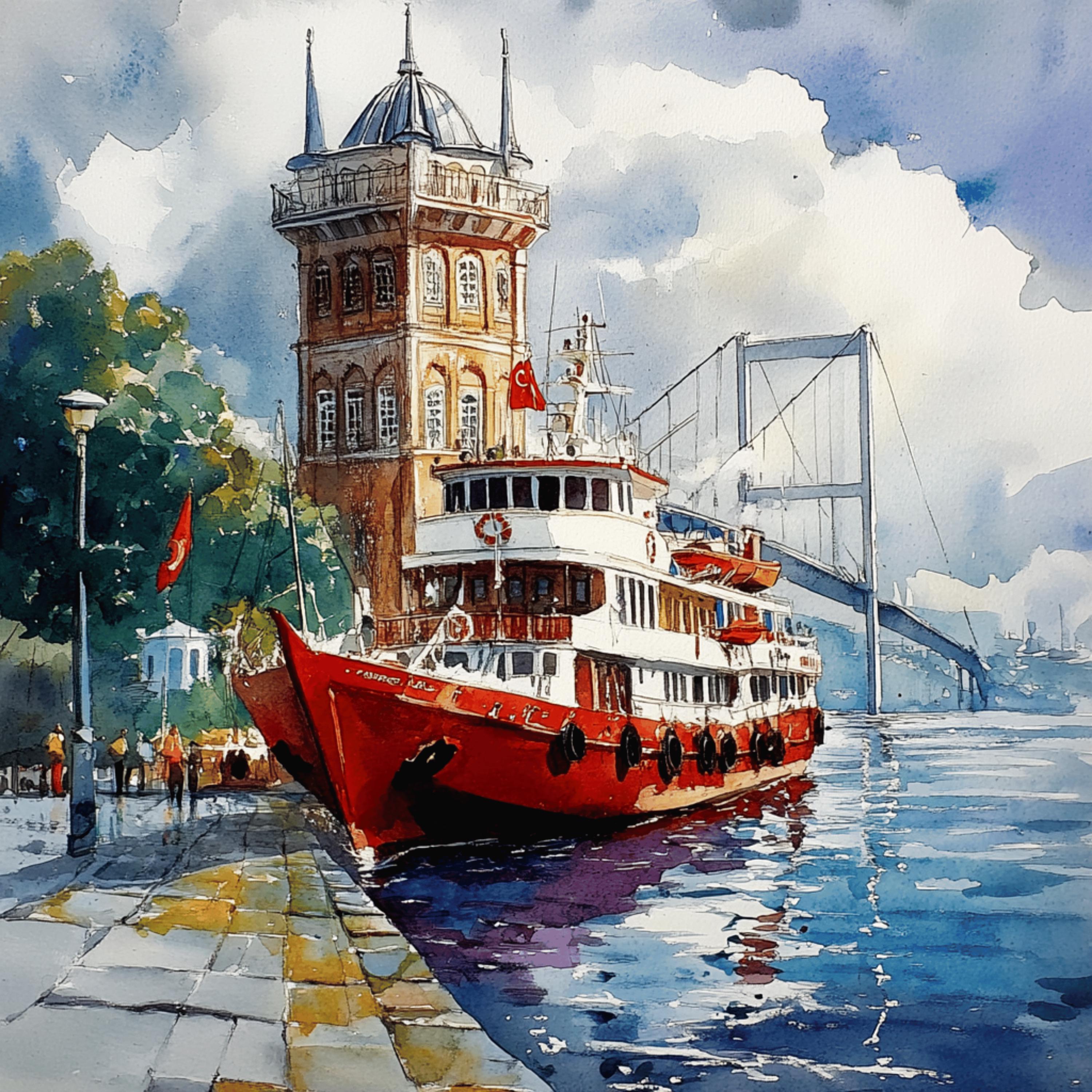 70 Istanbul Artwork Poster, 70 Digital Images, Large Square Art Print ...