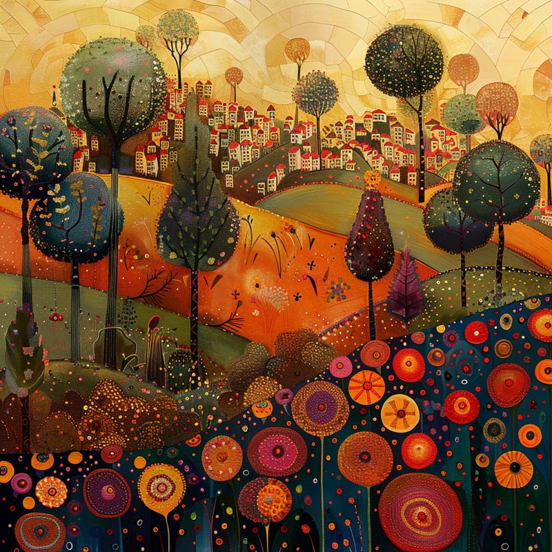 Large Colorful Art - Etsy