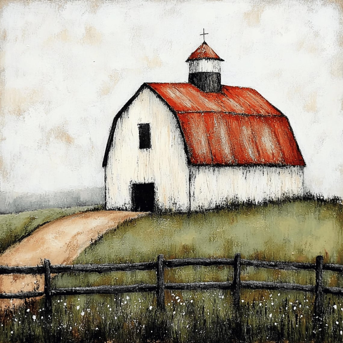 12 Rural Barn Watercolor Digital Download, 12 Digital Images, Large ...