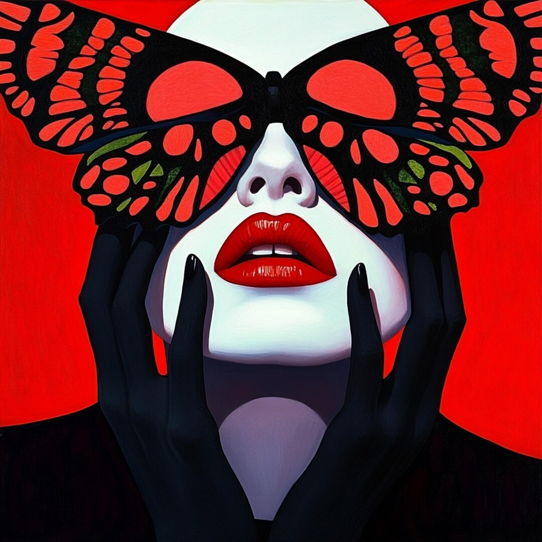 Gothic Art Print Set of 10, Surreal Large Square Posters, Unique Home ...