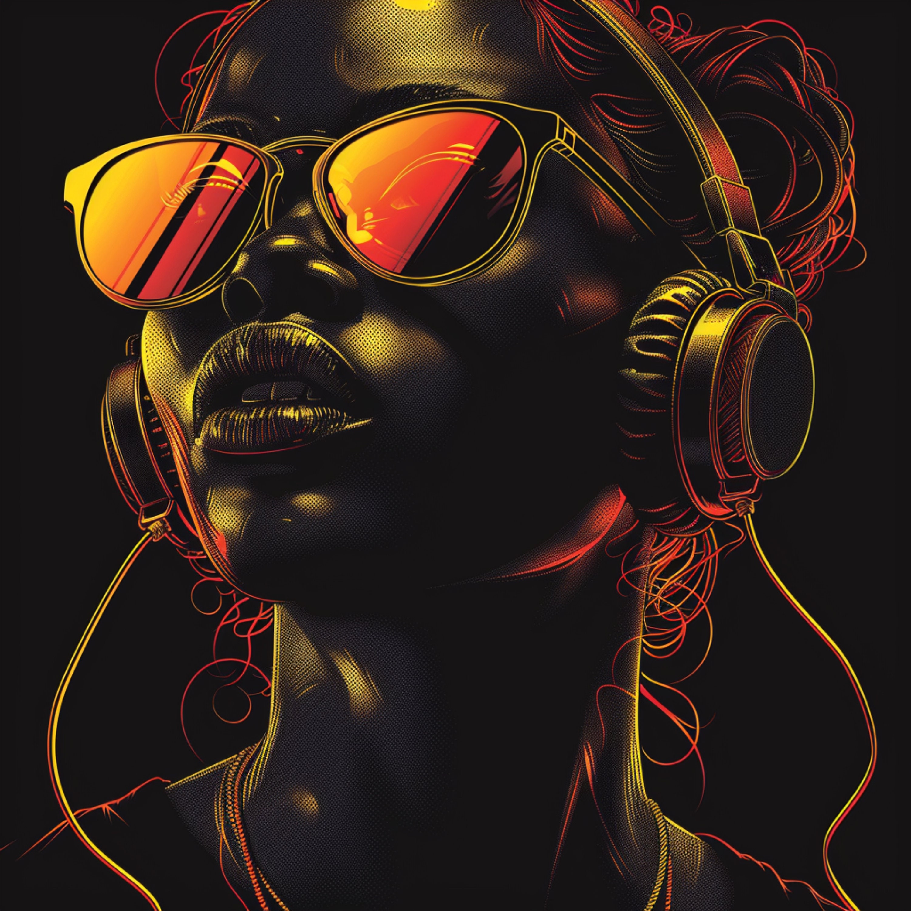 TWELVE Vibrant Wall Art, Modern Music Art, Bedroom Decor, Contemporary ...