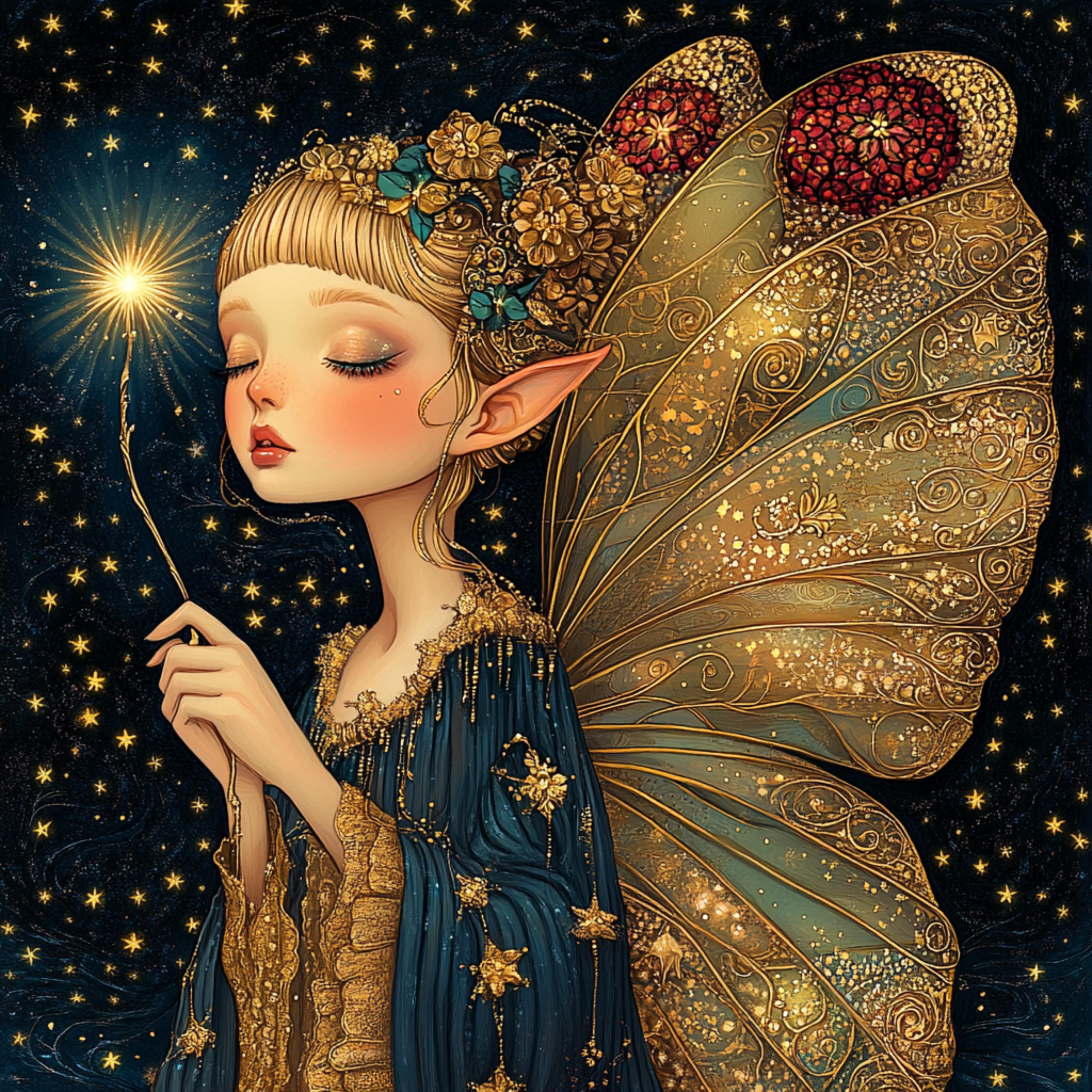 11 Fantasy Fairy Digital Artwork, Large Square Fairies Printable ...