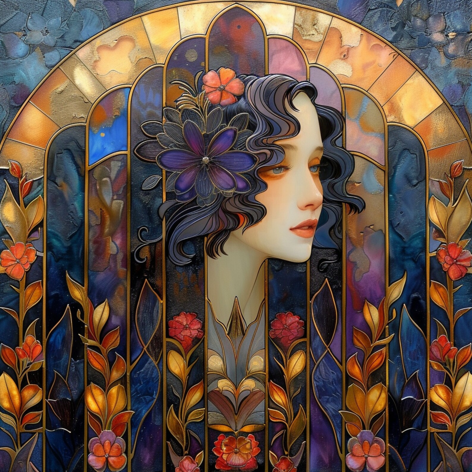 THIRTEEN Art Deco Female Portraits, Vintage Digital Art, Instant ...