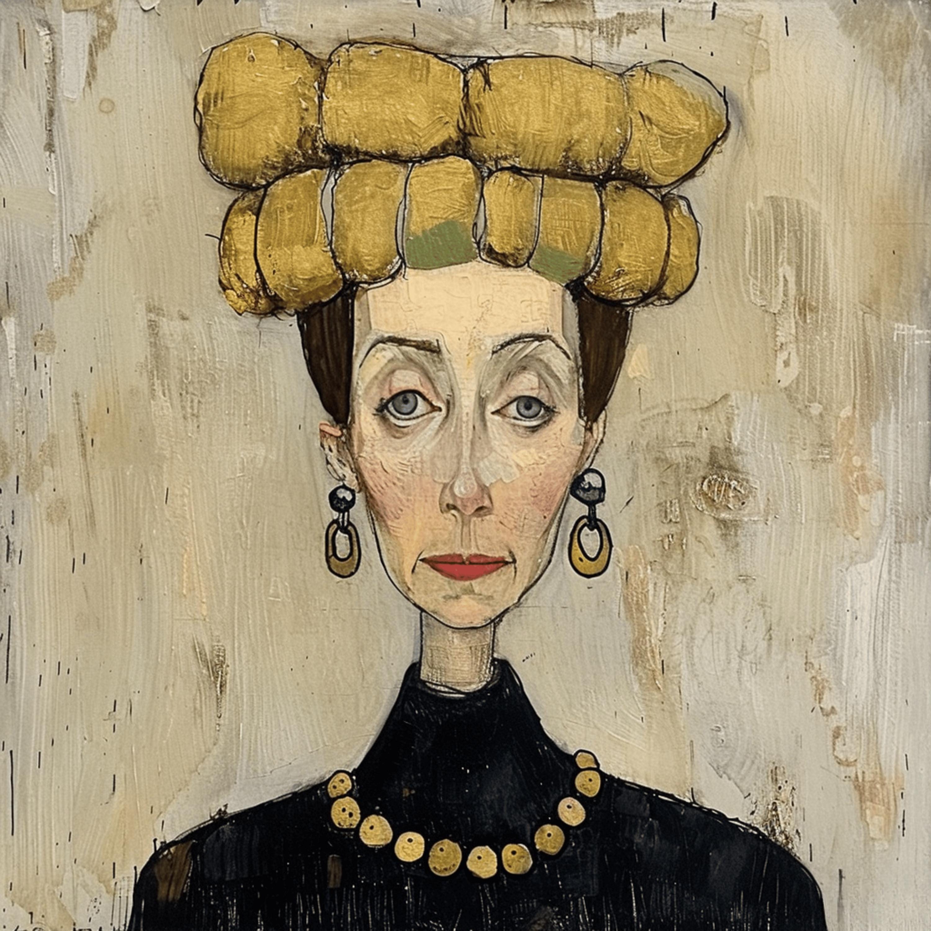 40 Quirky Lady and Gentleman Wall Art Prints, Character Portraits for ...