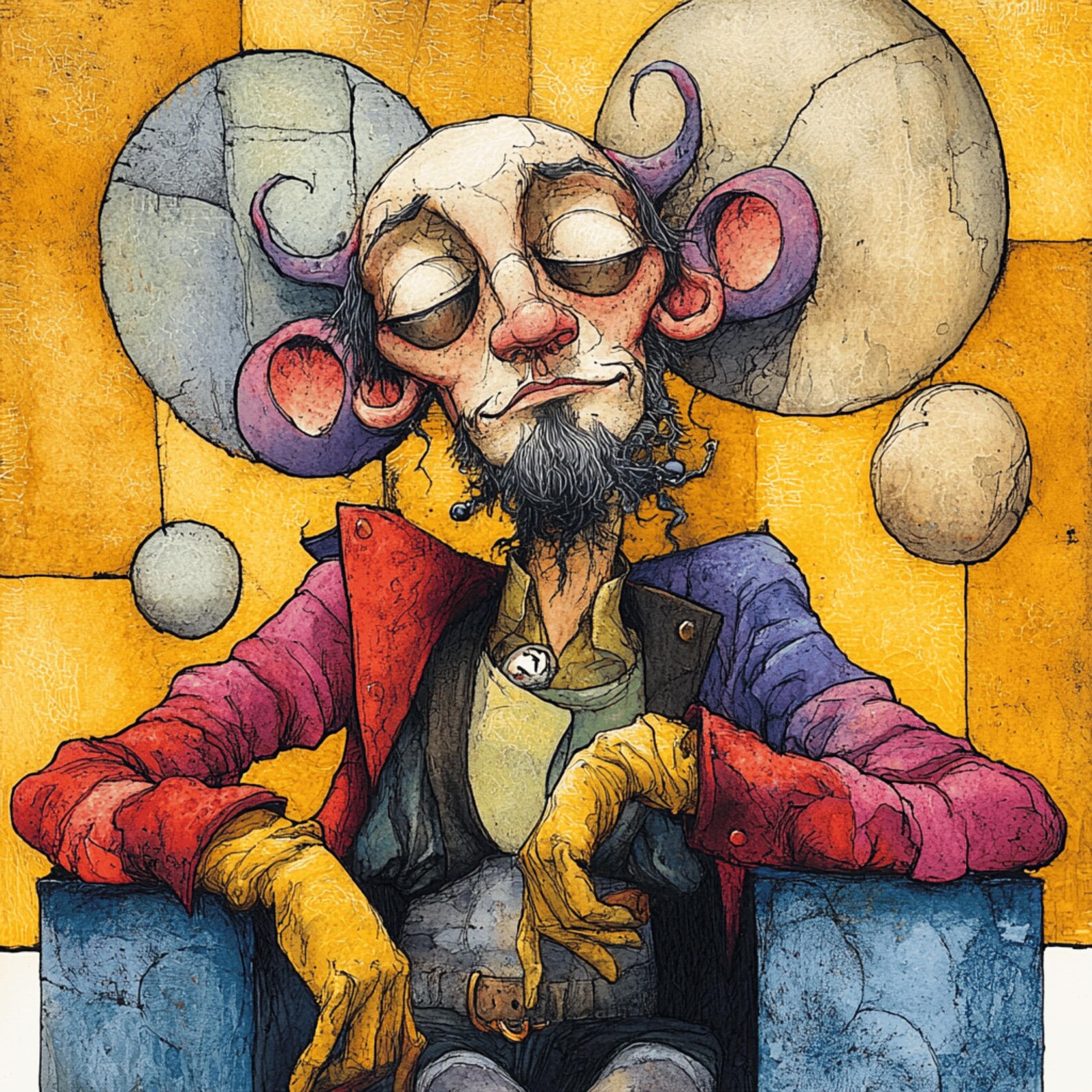 20 Fantasy Illustrations for Kids Playroom, Large Square Artwork ...