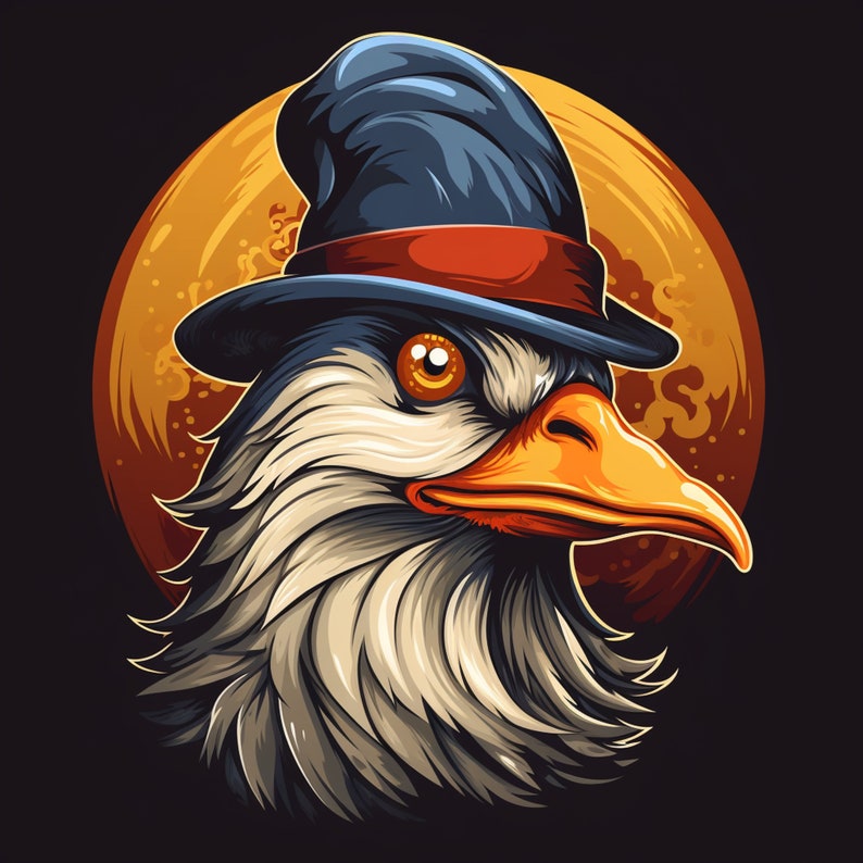 TWENTY THREE Vintage Steampunk Style Rooster Duck Wall Art, Colorful ...