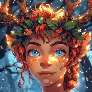 SEVEN Digital Fantasy Art Prints, Vivid Cartoon Artwork, Fantasy Wall ...