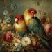 15 Colorful Parrot Portraits Digital Wall Art, Tropical Bird Paintings ...