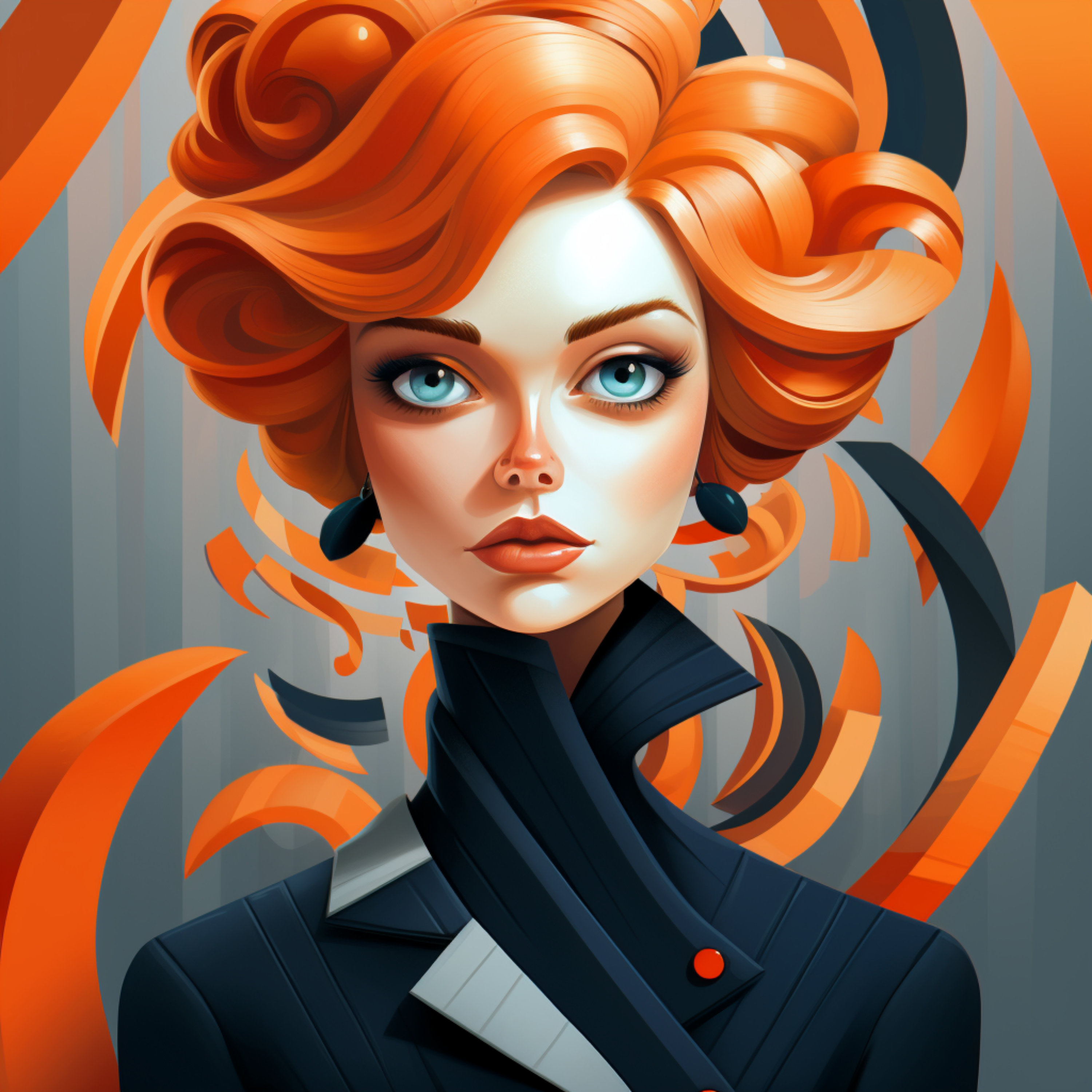 SEVEN Female Portraits Pop Art Style Bold Primary Colours Instant ...