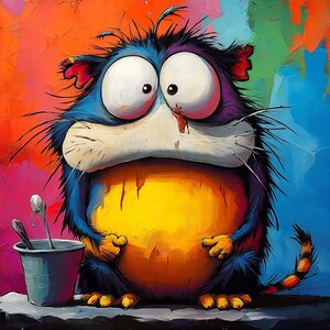 10 Vibrant Cartoon Character Prints, Colorful Poster Art, Kid's Room ...
