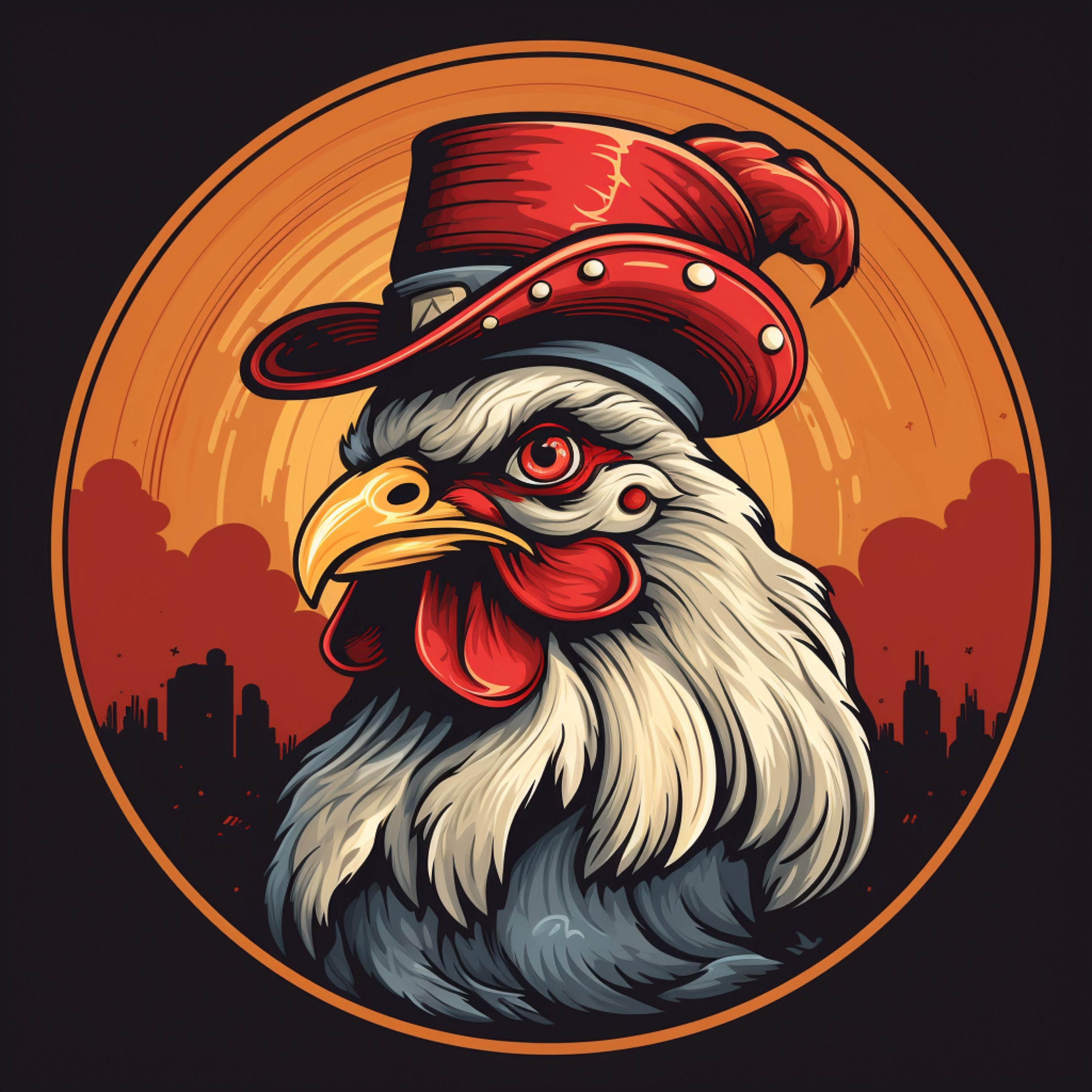 TWENTY THREE Vintage Steampunk Style Rooster Duck Wall Art, Colorful ...