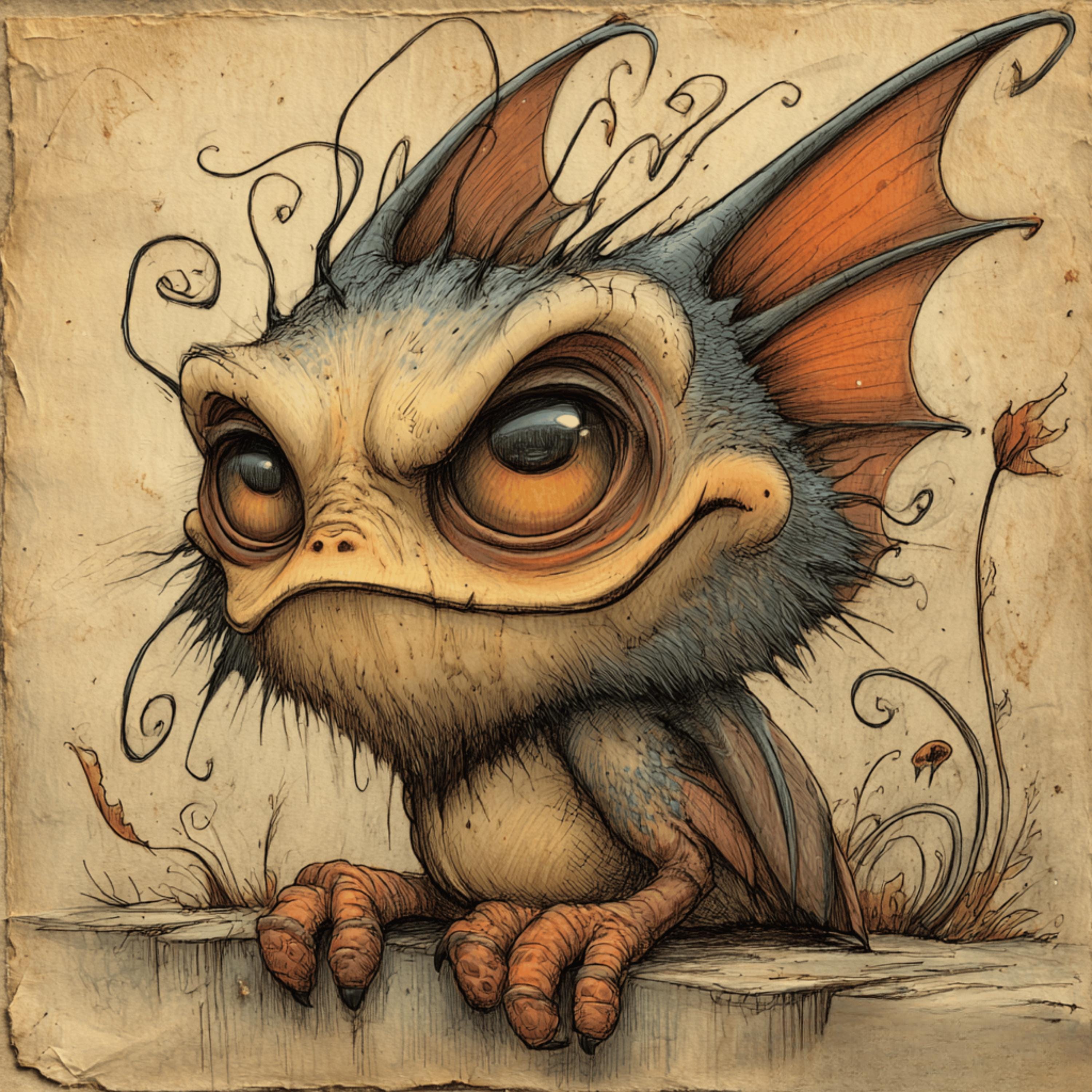 16 Kids Fantasy Creature Art, Digital Download PNG, DIY Kids Room Decor ...