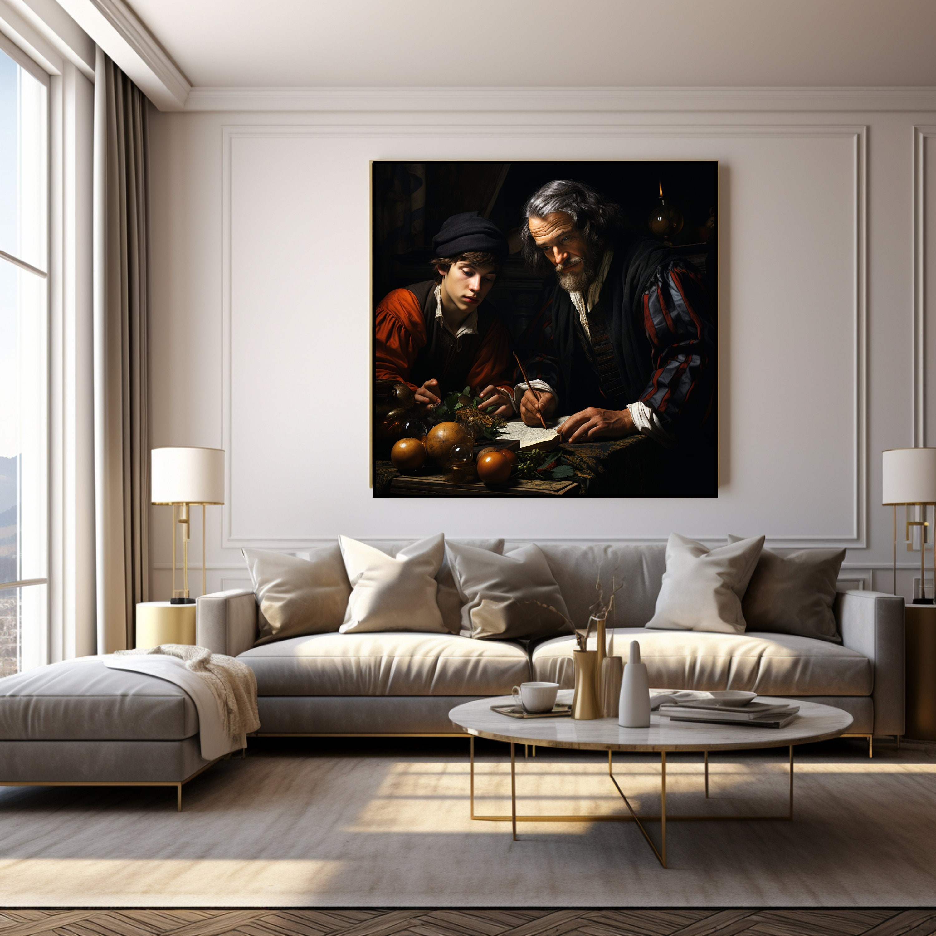 FIVE Renaissance Themed Fine Art Print, Dramatic Portrait Wall Art ...