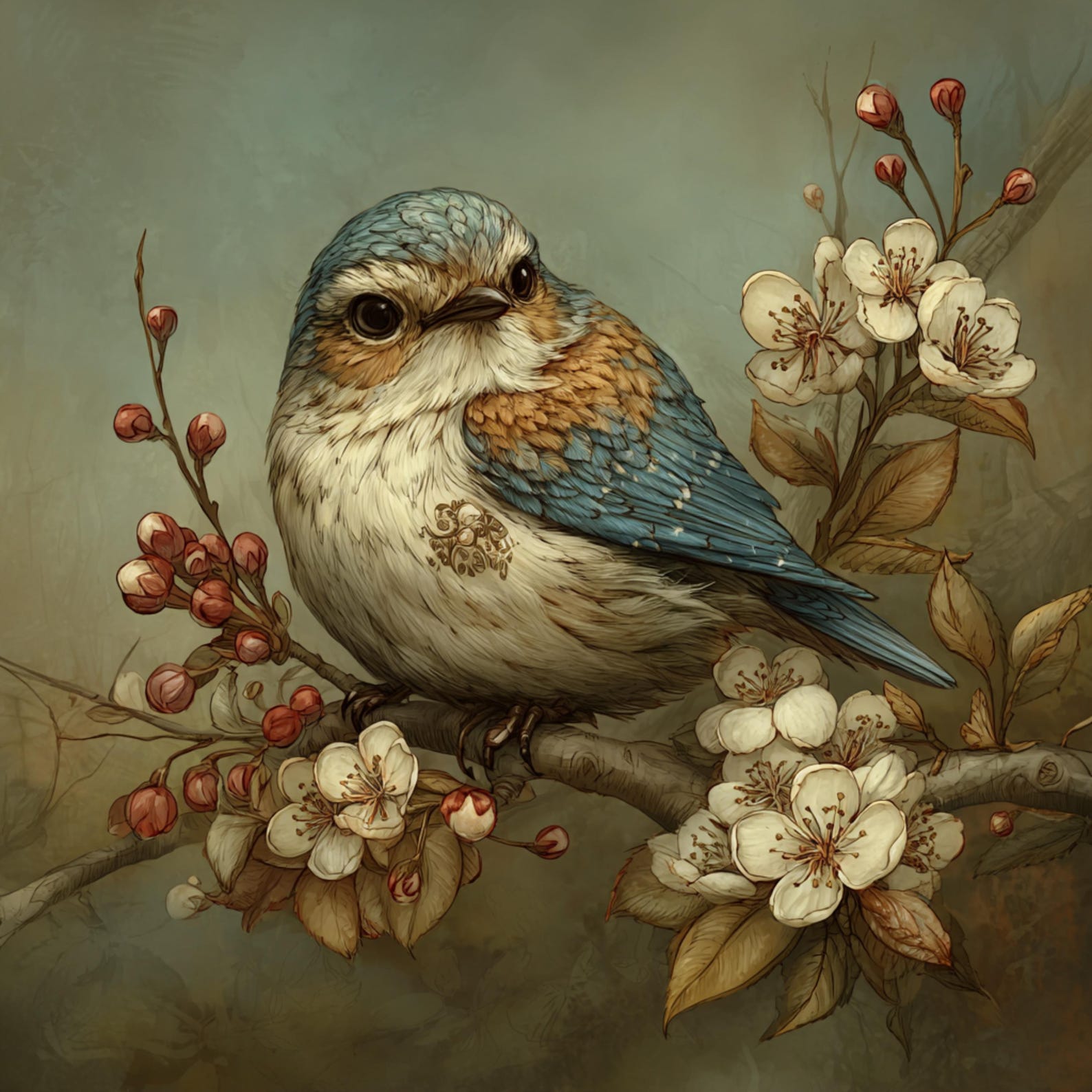 Chickadee Bird Prints: Vintage DIY Wall Art, Nursery Decor (digital ...