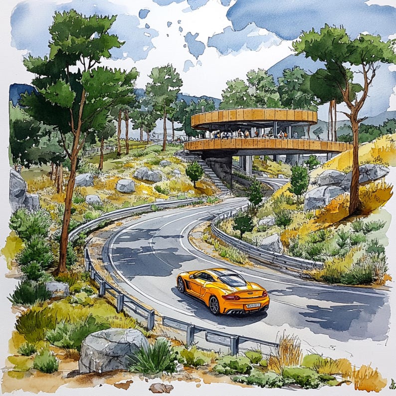 20 Vintage Racing Art, Nurburgring Race Circuit, Retro Wall Decor ...