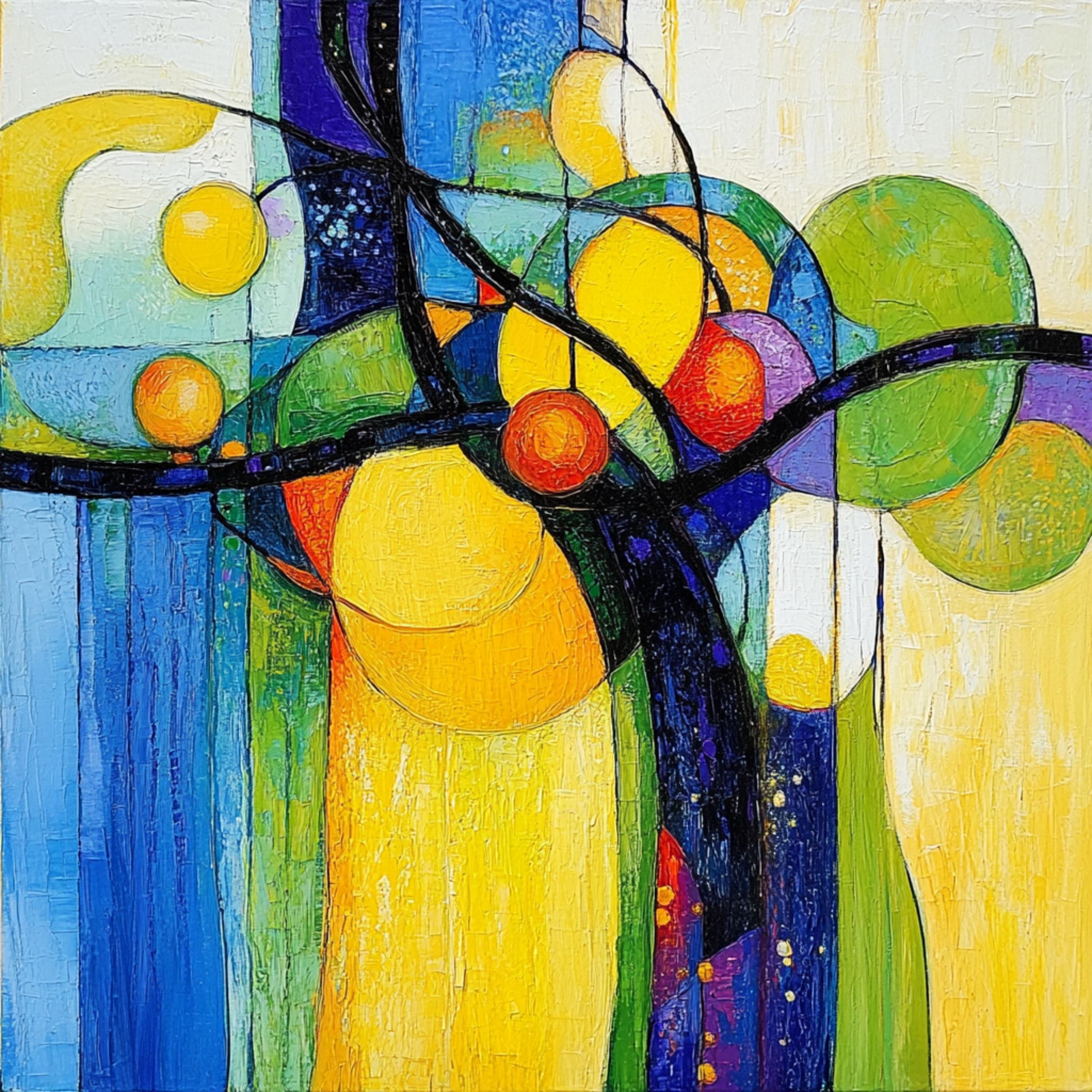 12 Modern Abstract Art Poster, Contemporary Wall Decor, Large Square ...