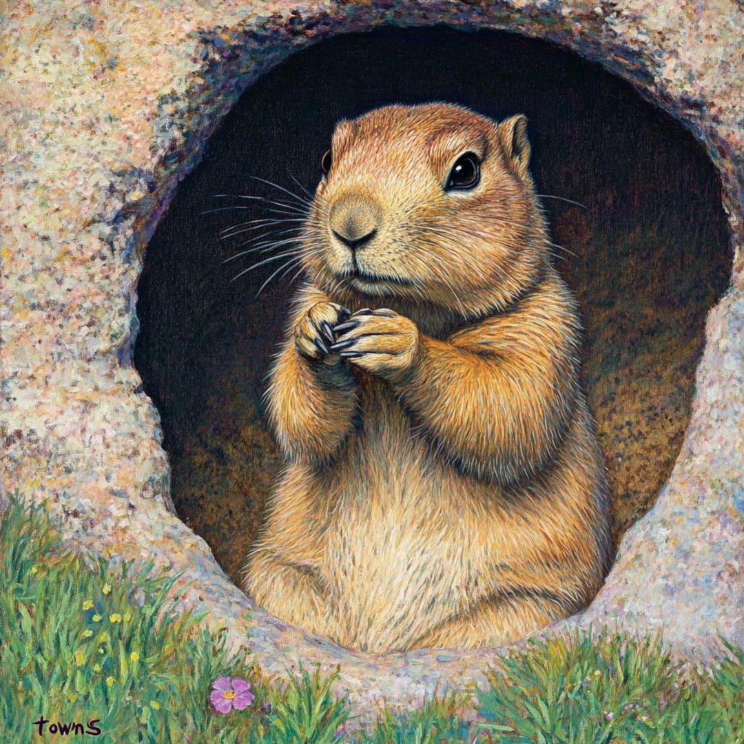 10 Prairie Animals Digital Poster, Large Square Art, 10 Digital Animal ...