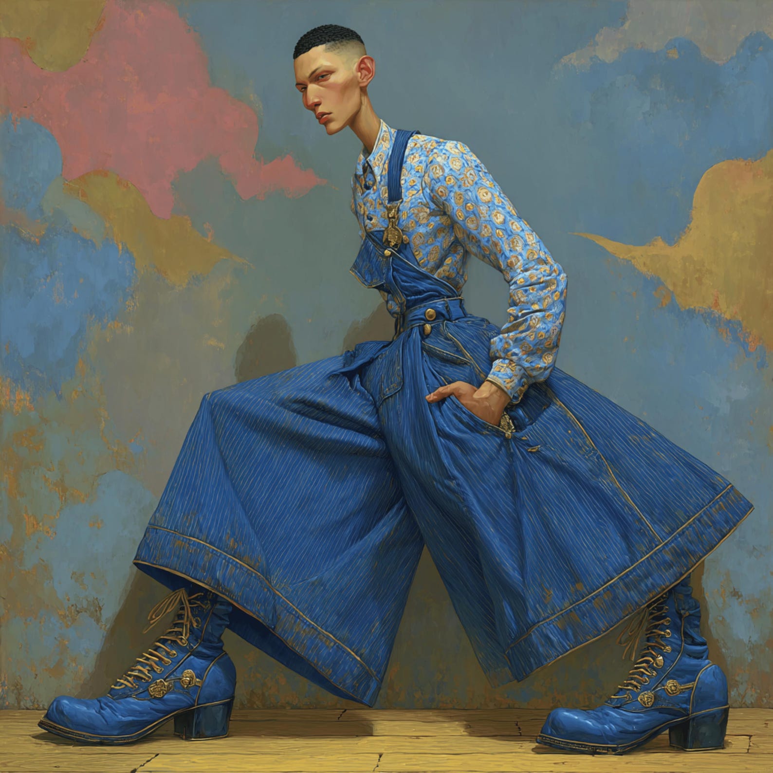 30 Surreal Men Walking Artwork Digital Download, Quirky Fantasy Figures ...
