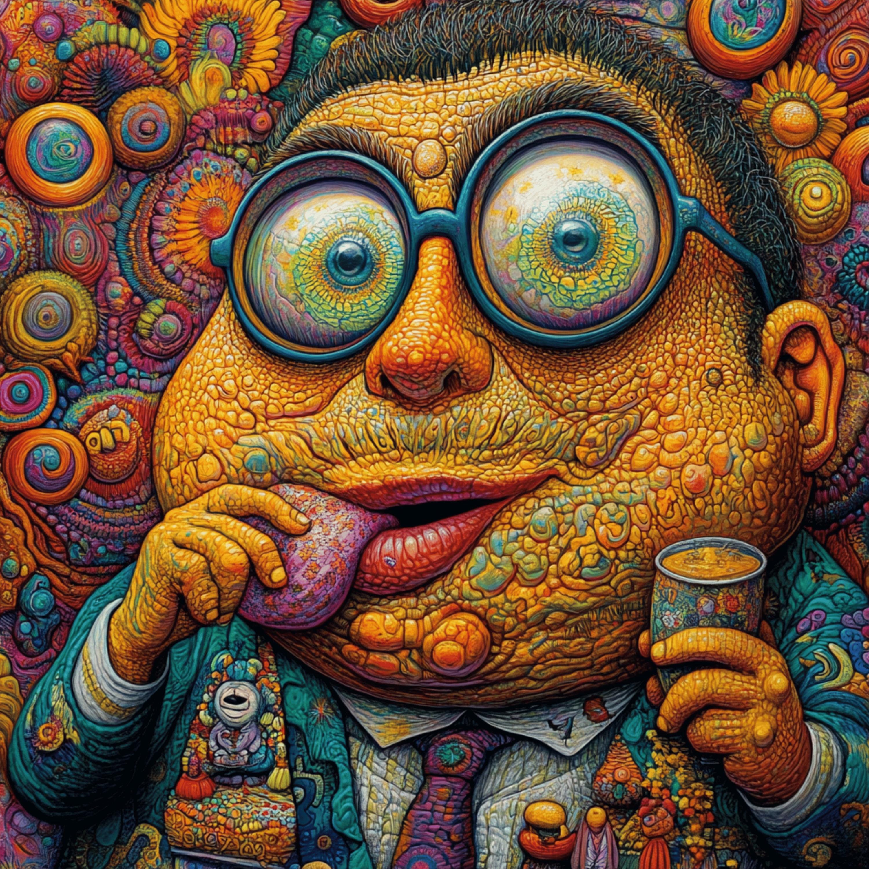 12 Unique Digital Art Downloadable Wall Art, Quirky Large Square ...