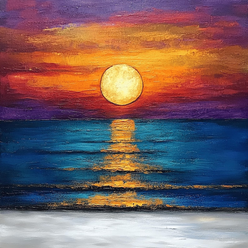 Purple Sunrise Art - 11 Printable Digital Images for Serene Wall Decor ...